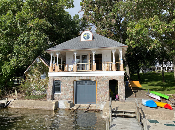 Building at the water's edge